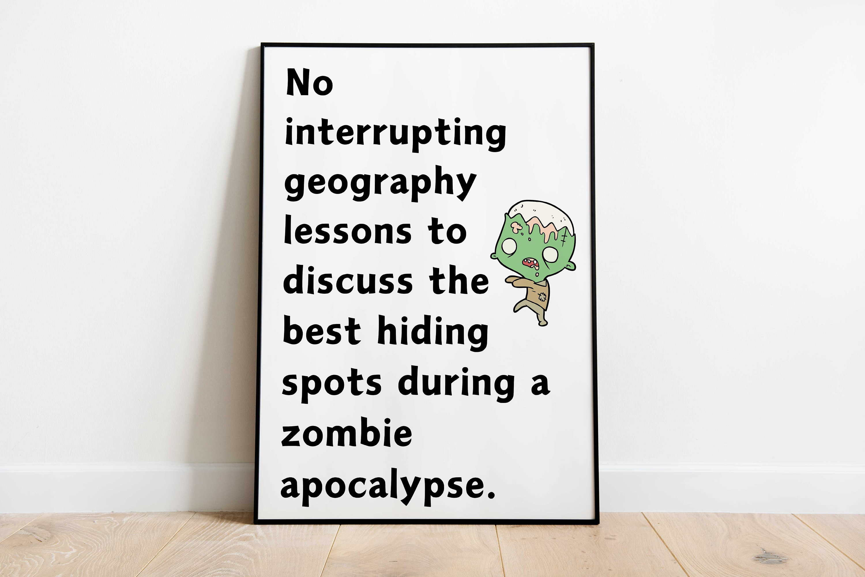 Funny Classroom Rules Poster for Geography Classroom Decor, World ...
