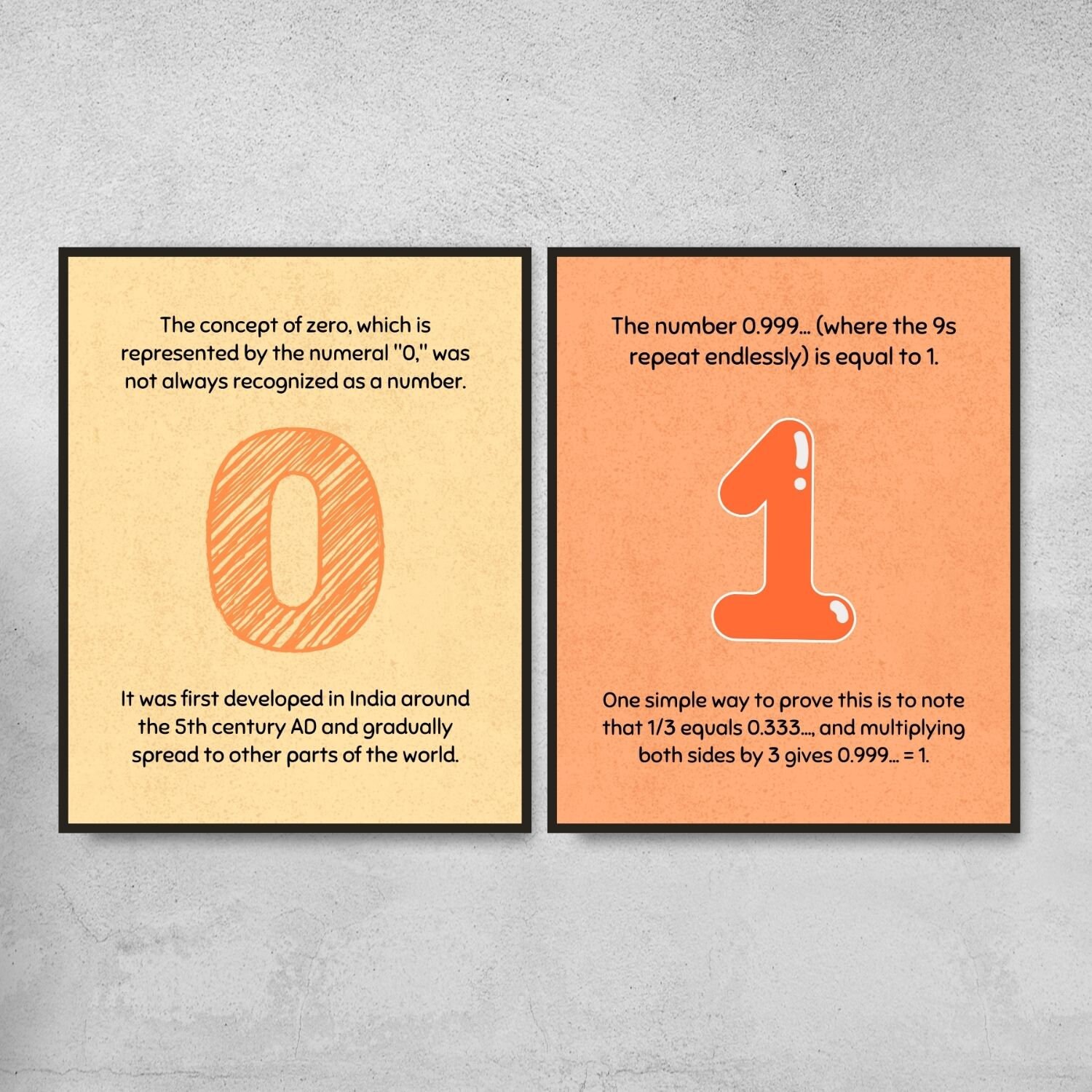 Math Fun Facts Posters for Classroom, Math Homeschool Display, Math ...