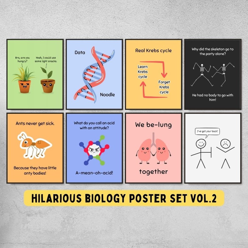 Funny Biology Classroom Decor Science Class Decor for Middle - Etsy
