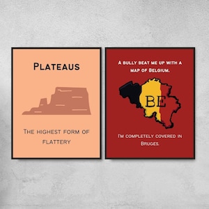 Set of 8 Funny Geography Posters Puns and Memes Printable, Earth ...