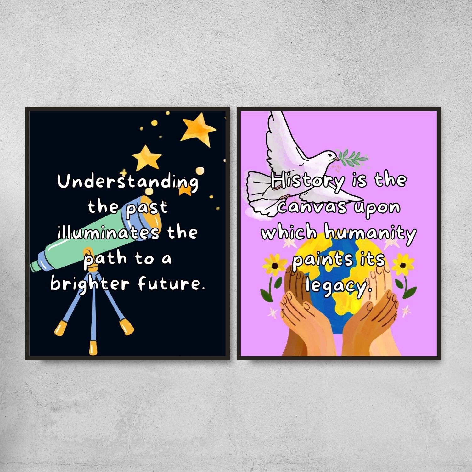 Quotes for History Classroom Decor, Social Studies Classroom Posters ...