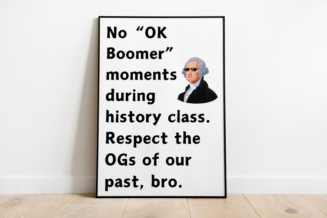 Funny History Classroom Rules Poster for High School Students ...