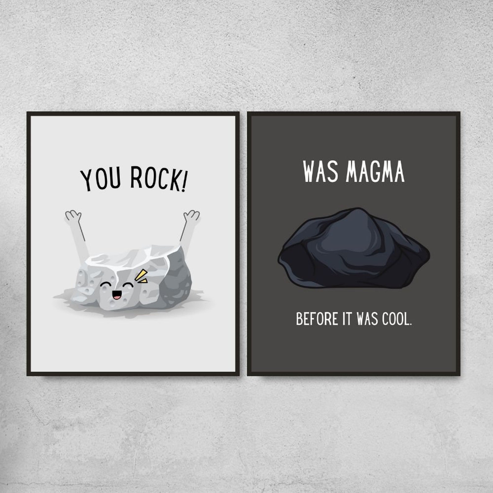 Set of 8 Funny Geology Puns and Memes Printable Posters, Geology ...