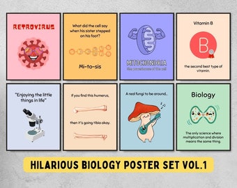 Science Wall Prints Punny Science Poster Classroom Decor - Etsy