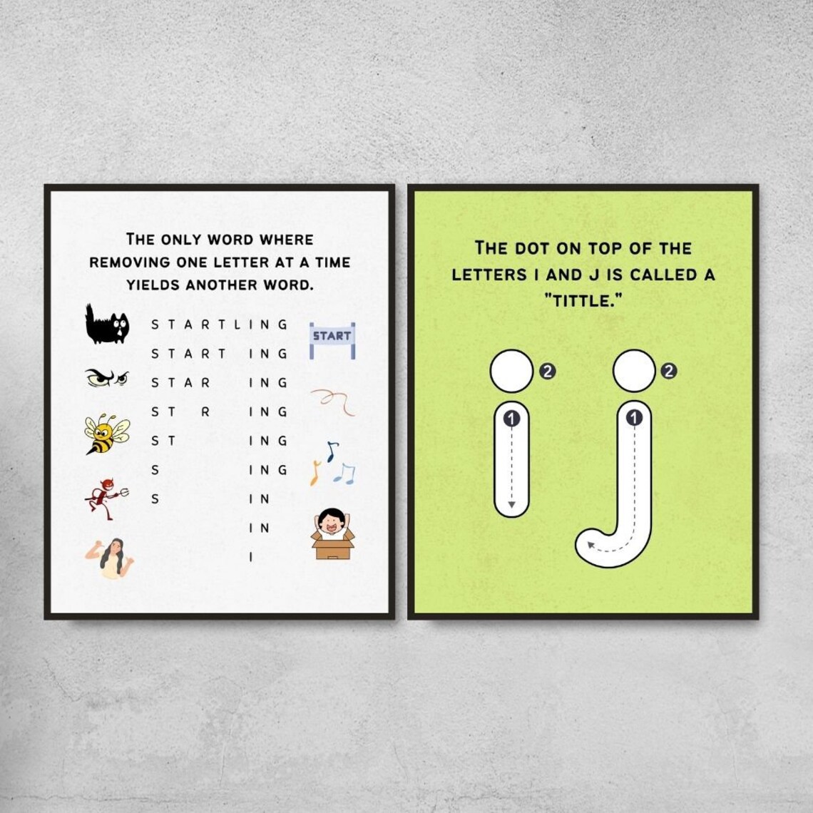 Set of 10 English Fun Facts Printable Posters for Classroom and ...