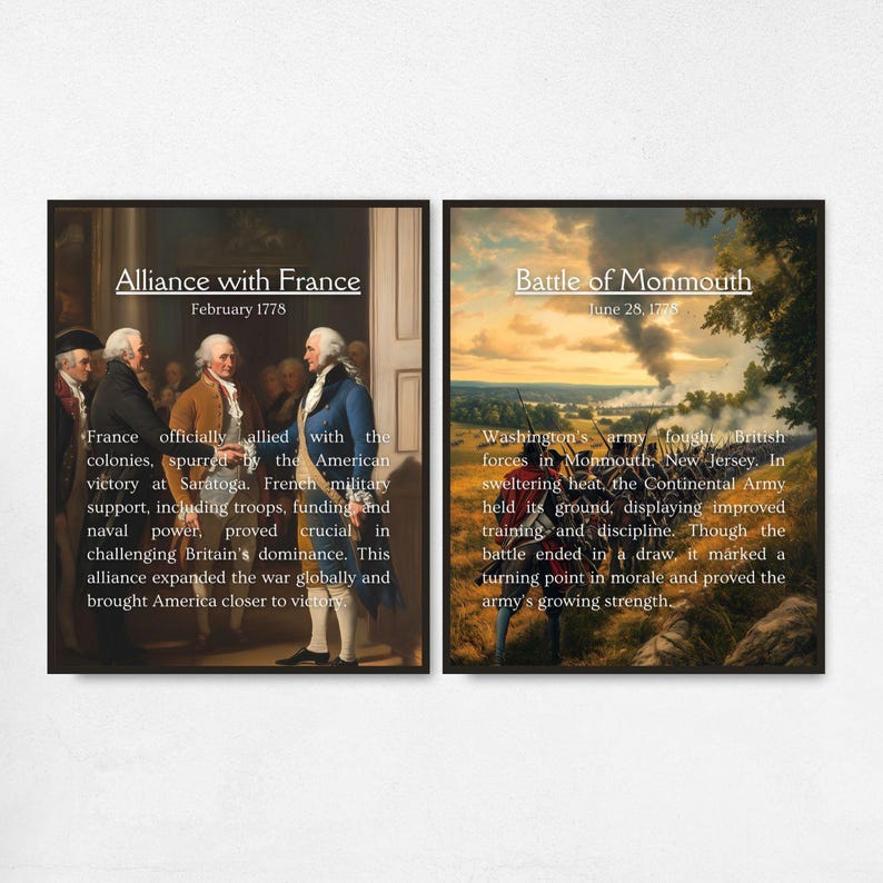 American Revolution Timeline Posters, History Classroom Posters ...