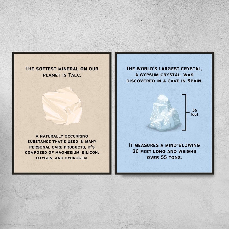 Geology Fun Facts Classroom Posters, Stem Classroom Decor, Earth ...