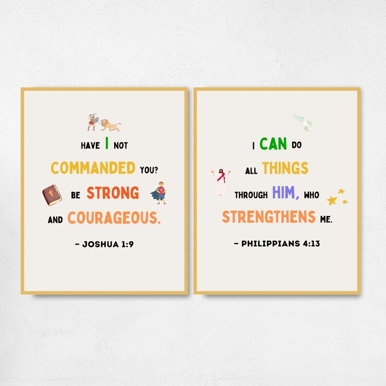 Bible Verse Posters for Classroom Decor, Religious Classroom Posters ...