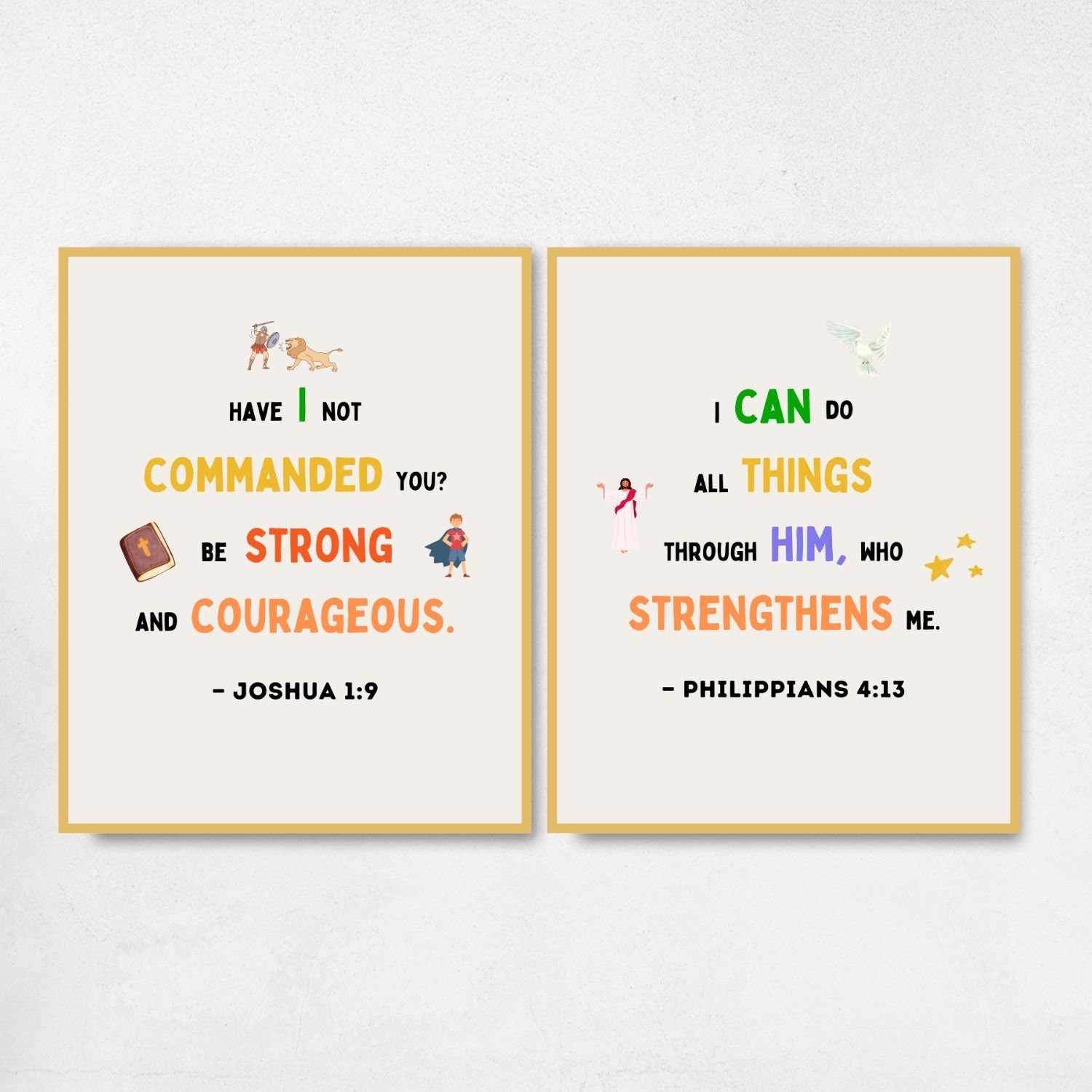 Bible Verse Posters for Classroom Decor, Religious Classroom Posters ...