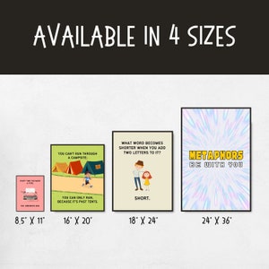 Funny Grammar Posters for English Classroom Decor, Punctuation Wall ...