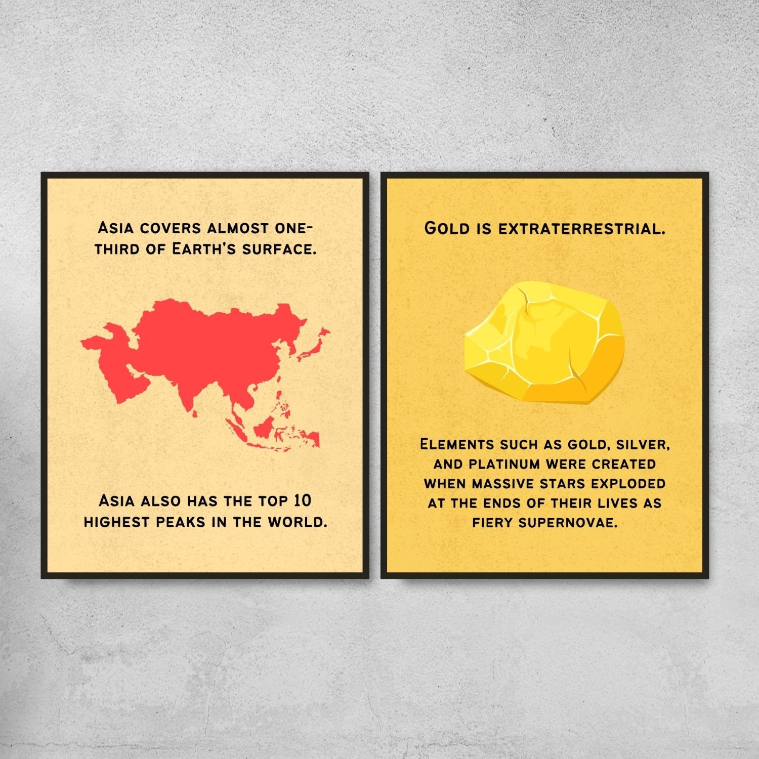 Geology Fun Facts Classroom Posters, Stem Classroom Decor, Earth ...