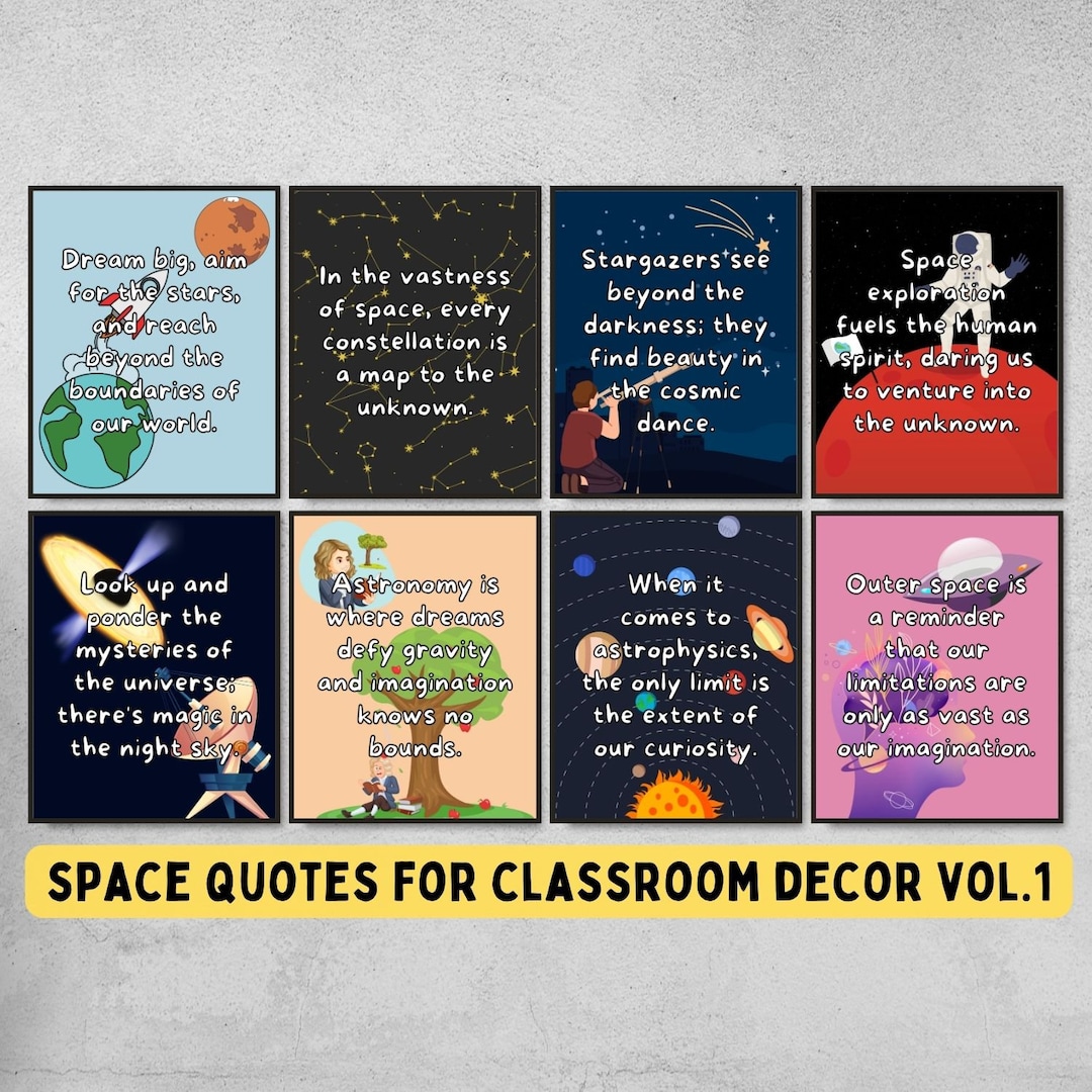 Quotes on Astrophysics for Science Classroom Decor, Outer Space Party ...
