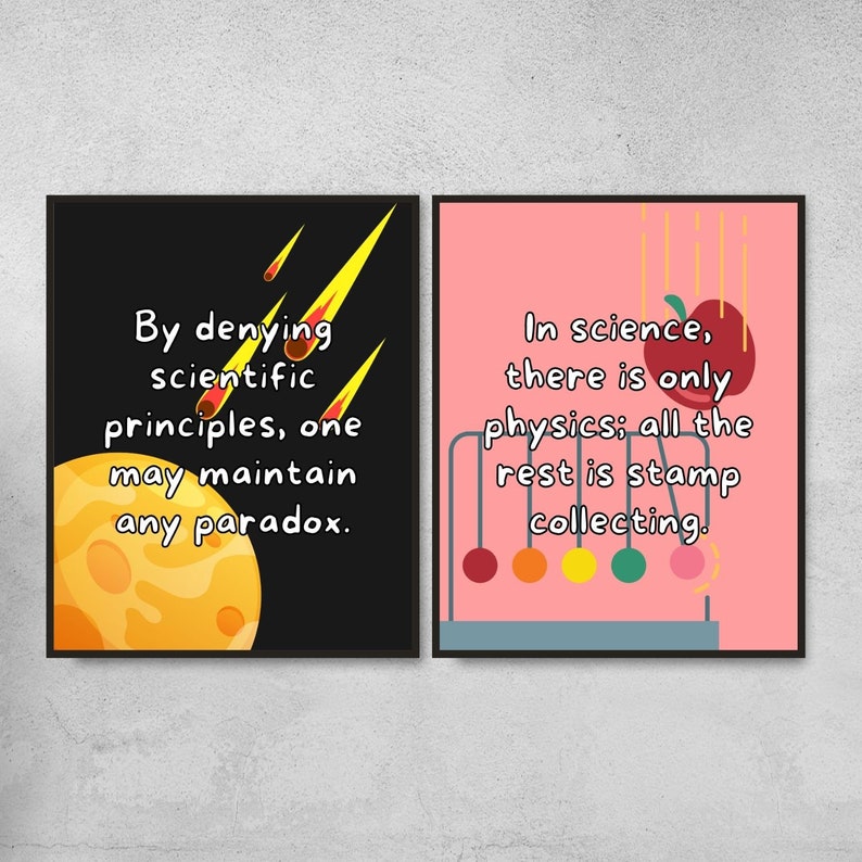Quotes for Physics Classroom Decor, Popular Science Posters for Kids ...