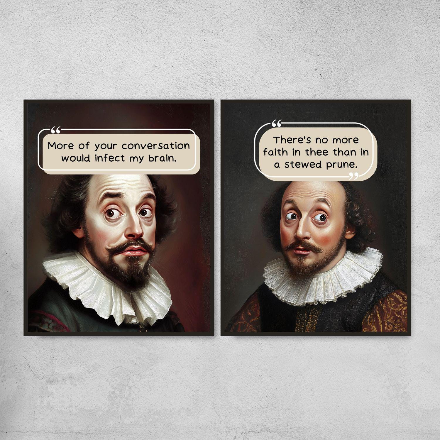 Funny Shakespeare Insults Posters for English Classroom Decor, Language ...