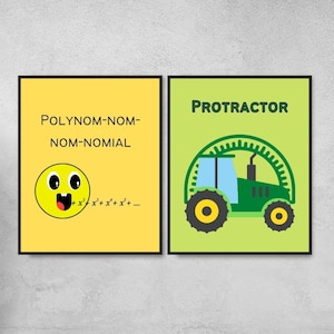 Set of 8 Funny Mathematics Puns and Memes Posters Printable, Math ...