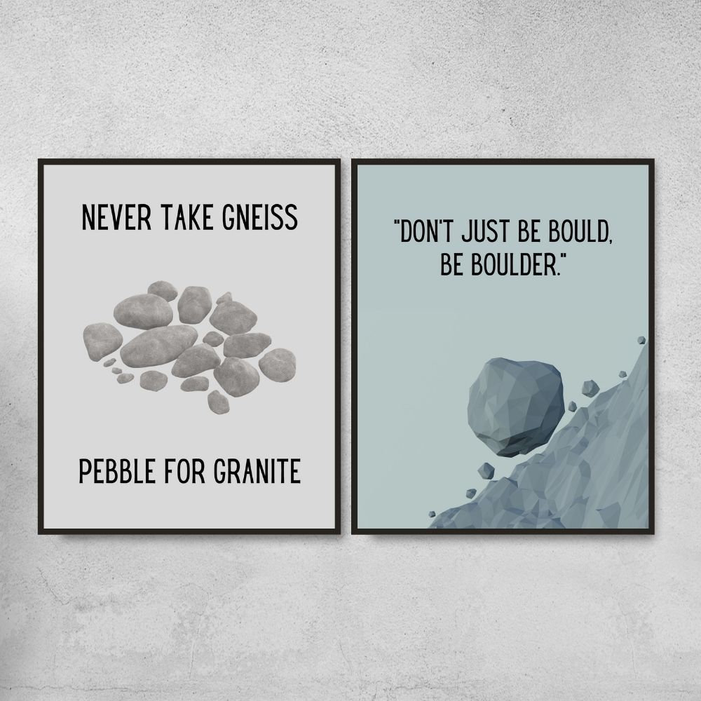 Funny Geology Classroom Posters & Flashcards, Homeschool Geology ...
