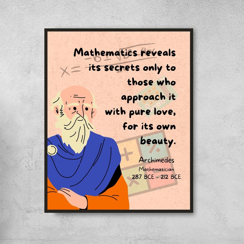 Set of 8 Famous Mathematicians Quotes Posters Digital - Etsy