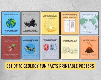 Set of 10 Biology Fun Facts Printable Posters Science - Etsy