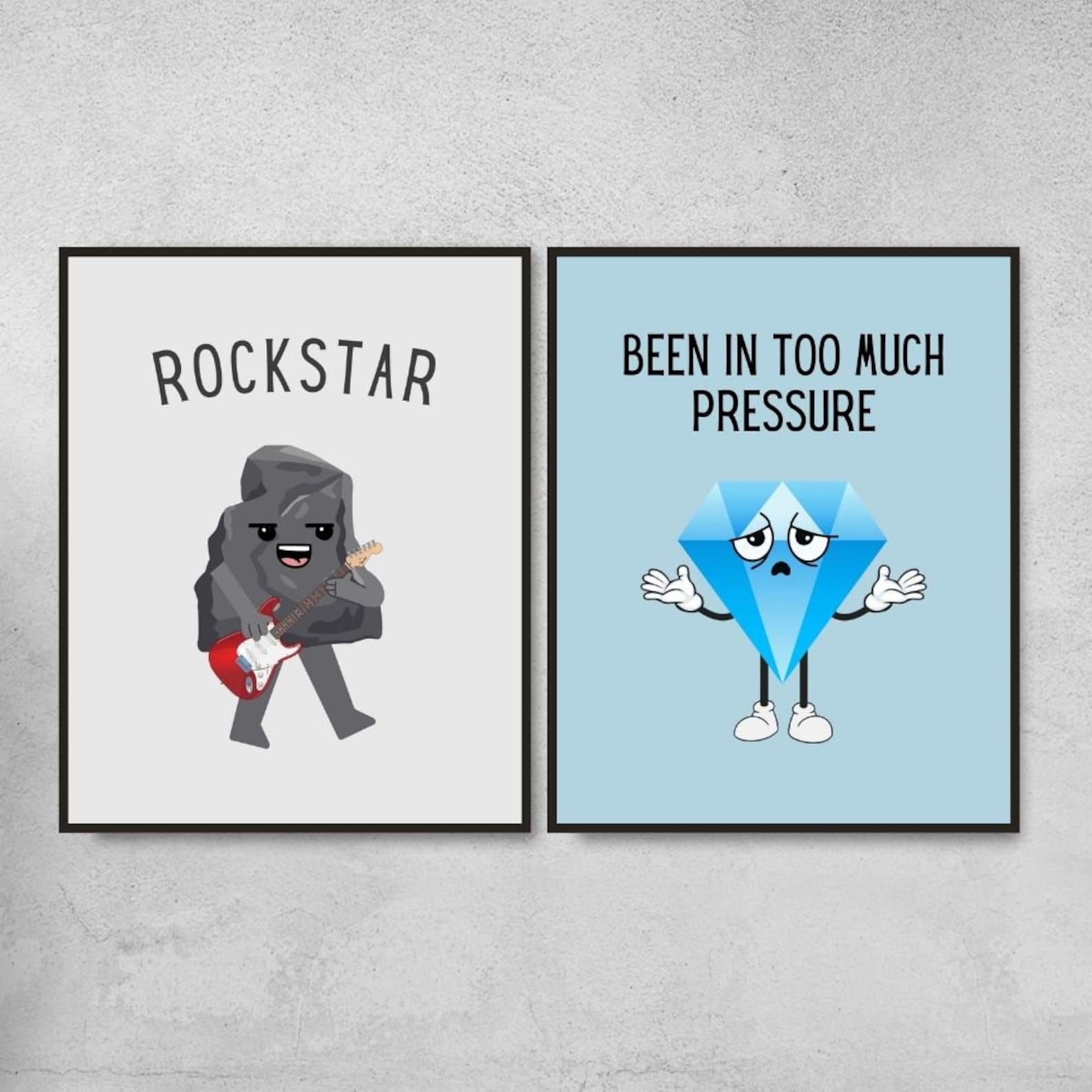 Set of 8 Funny Geology Puns and Memes Printable Posters, Geology ...