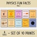 Physics Fun Facts Posters for Classroom Decorations, Popular Science ...