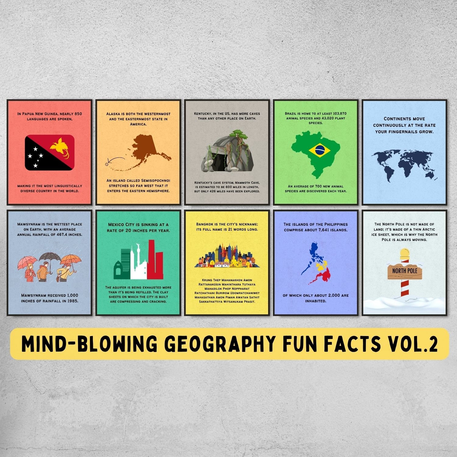 Bundle of Geography Classroom Posters, World Geography Classroom ...