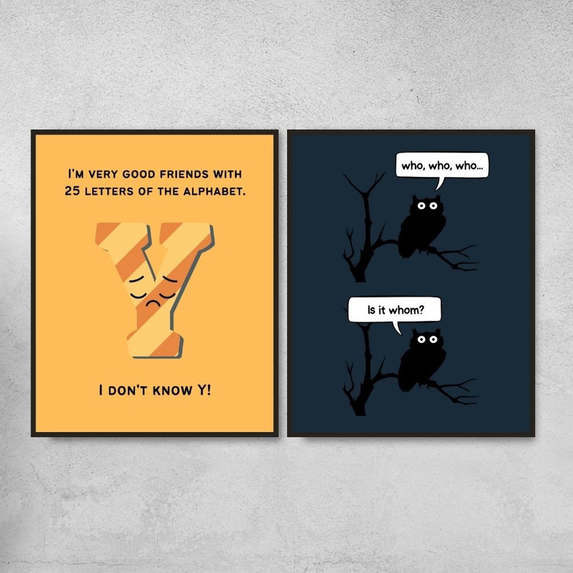 Set of 8 Funny English Classroom Printable Posters English - Etsy