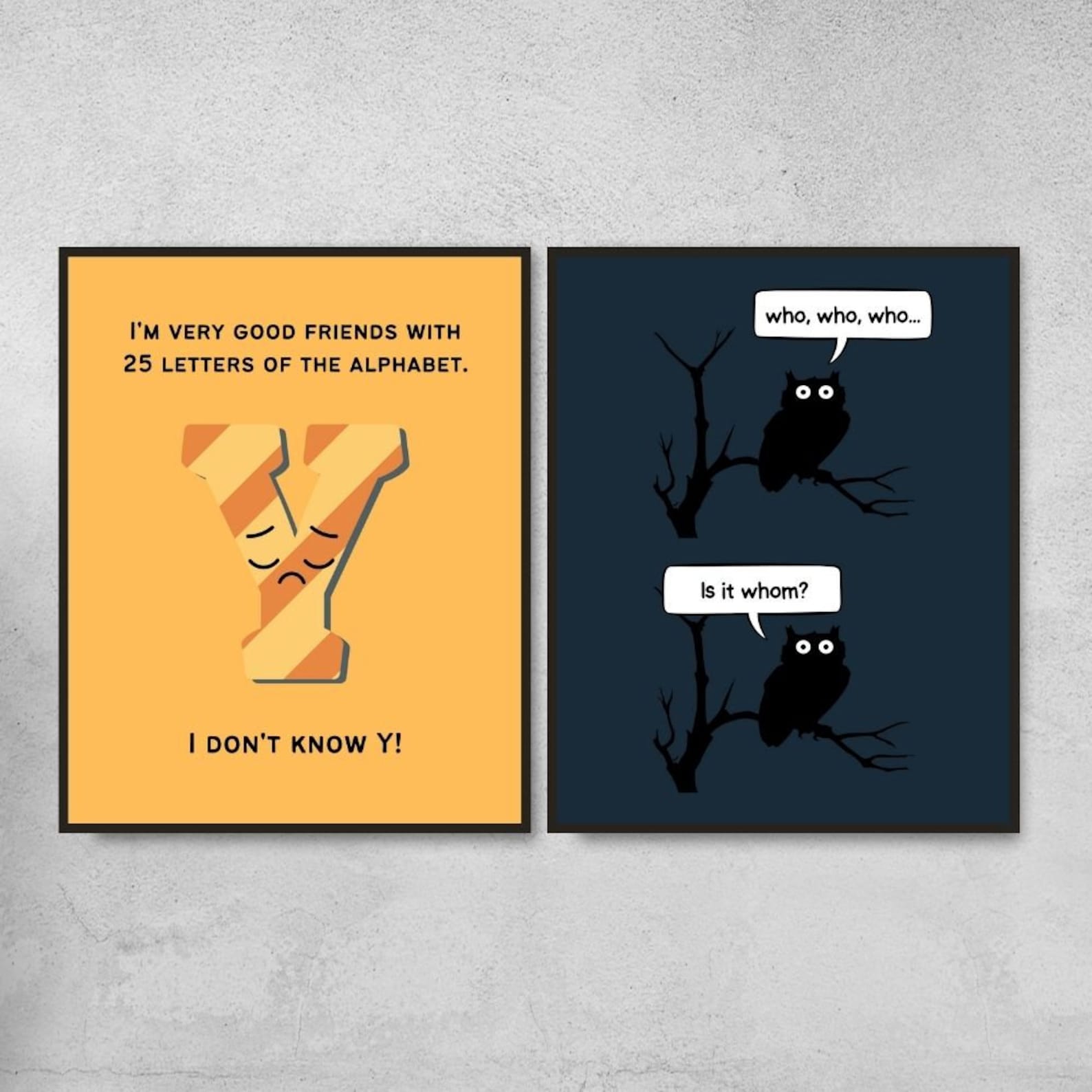 Set of 8 Funny English Classroom Printable Posters English - Etsy