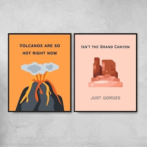 Set of 8 Funny Geography Posters Puns and Memes Printable, Earth ...