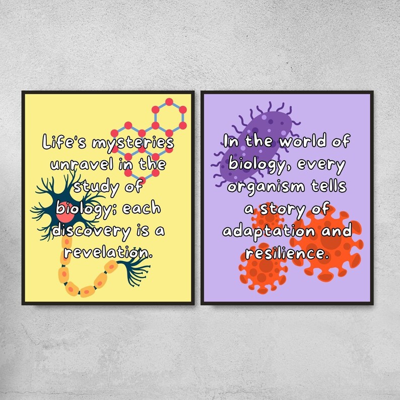 Quotes for Biology Classroom Decor, Biology Wall Decor for Laboratory ...