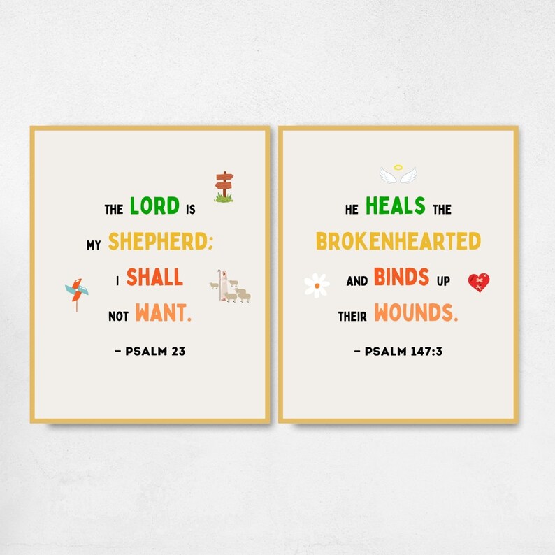Bible Verse Posters for Classroom Decor, Religious Classroom Posters ...