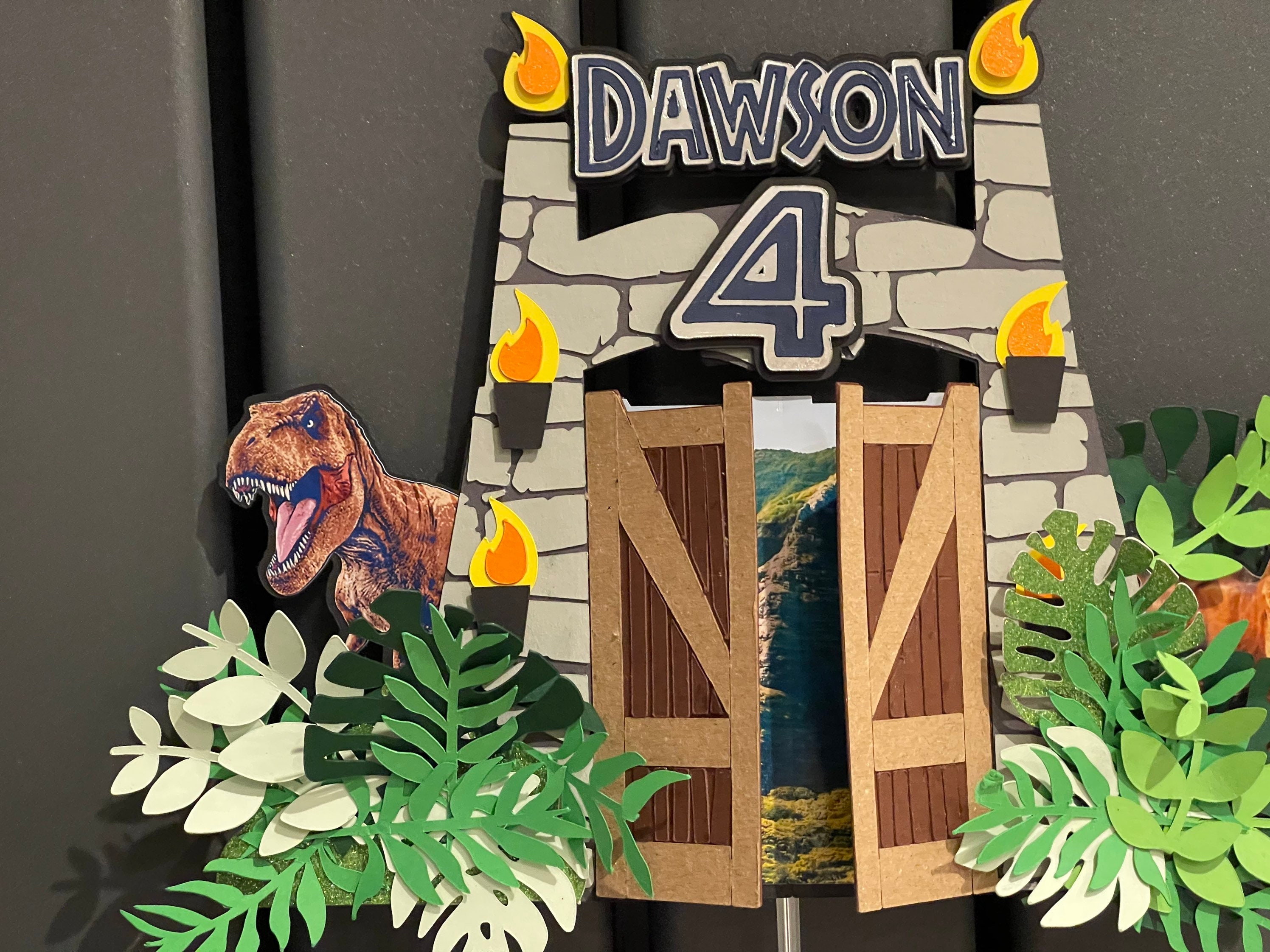 Jurassic Park 3D Cake Topper - Etsy