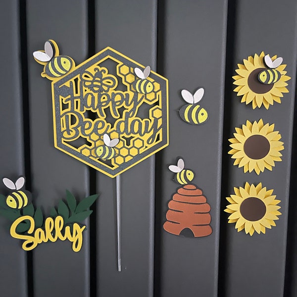 Bumble Bee Cake Topper - Etsy UK