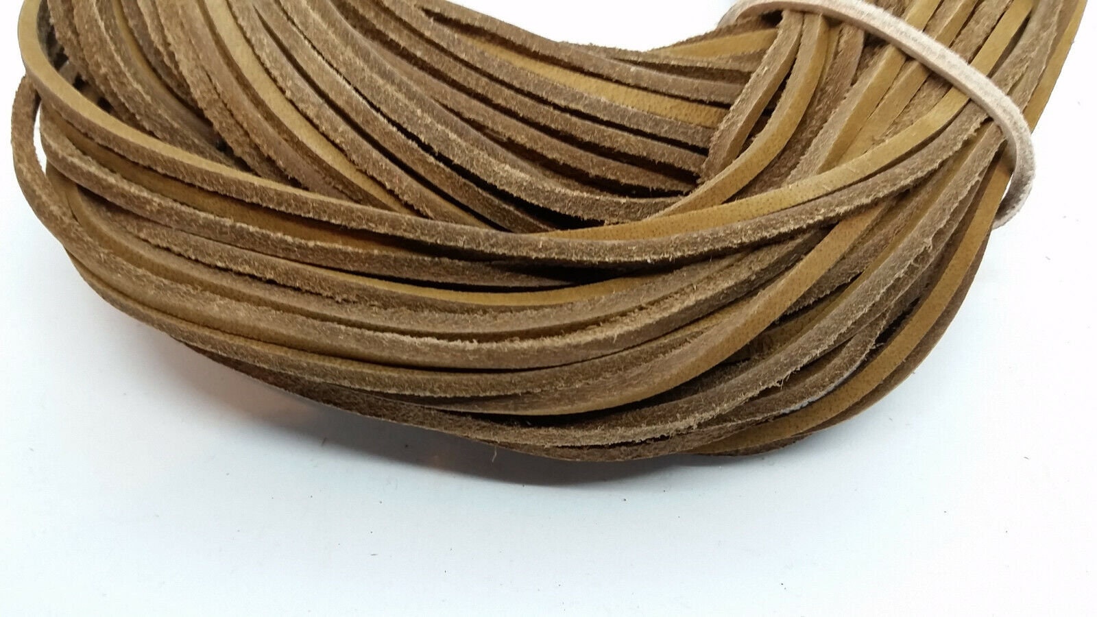 Real Flat Leather Cord - 3mm X 3mm String Lace Thong - for Jewellery ...