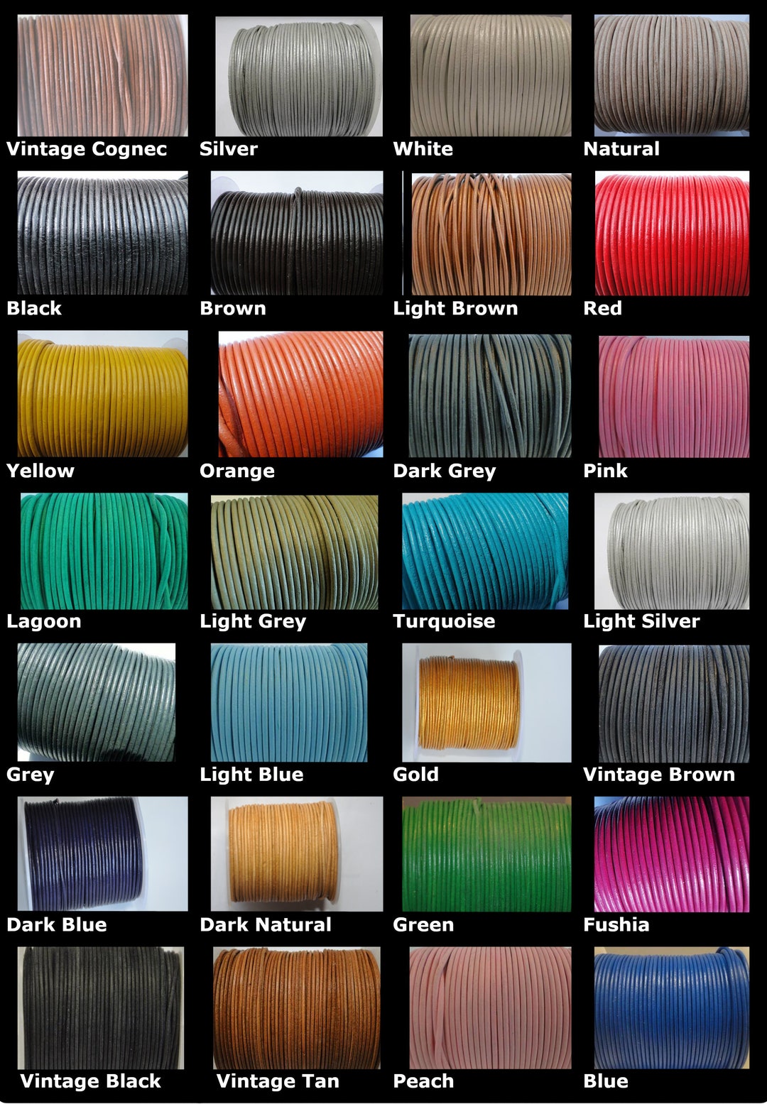 100% Genuine Leather Cord Lance 2 Mm - Leather Cord Round - Etsy