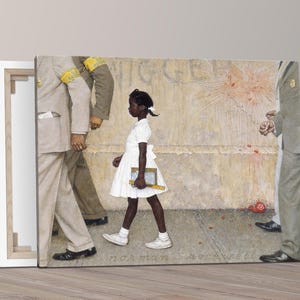 Human Rights Fine Art Canva - Canva of Ruby Bridges Artwork - Rockwell ...
