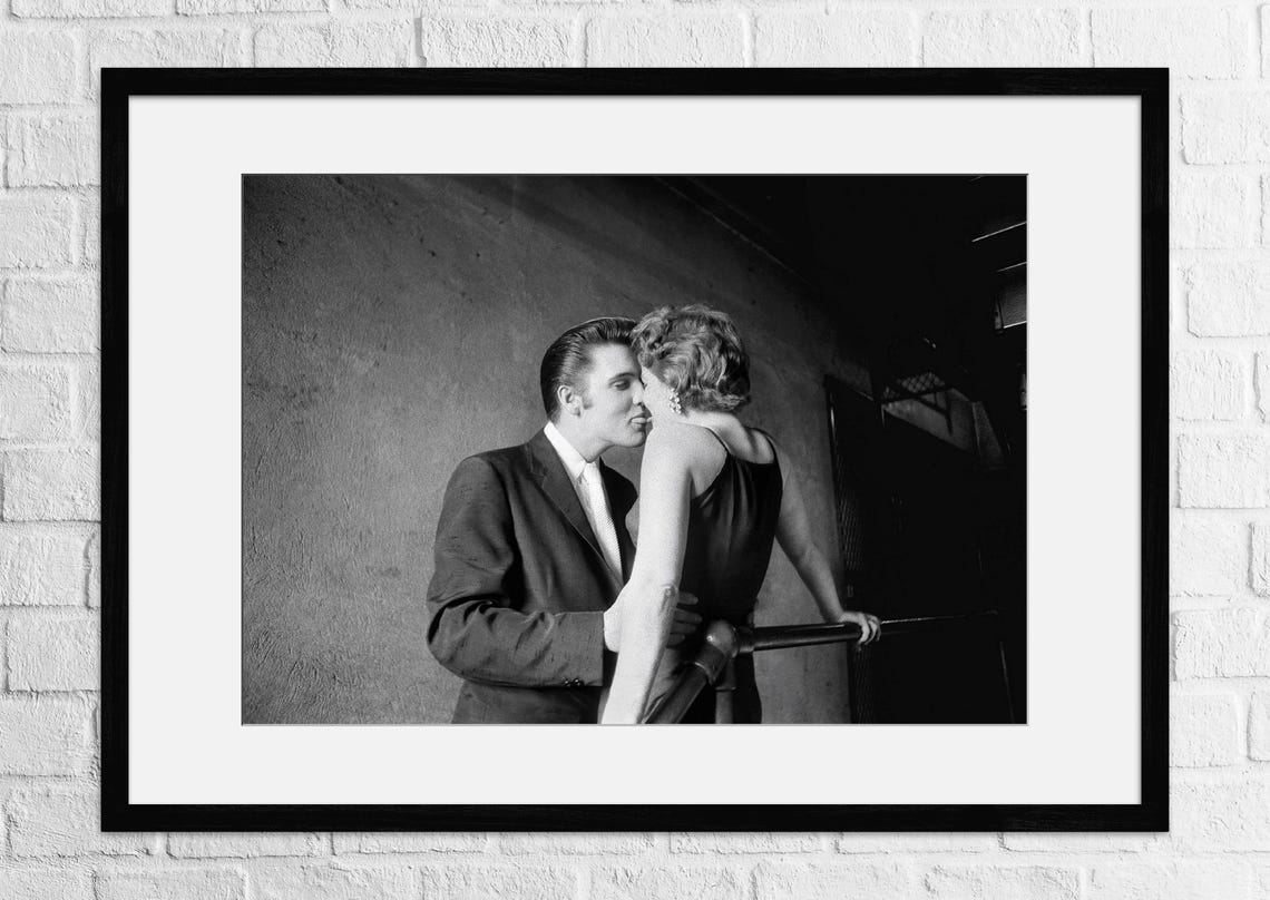 Fine Art Photo of Elvis Presley, Elvis Presley Kissing Blonde Women ...