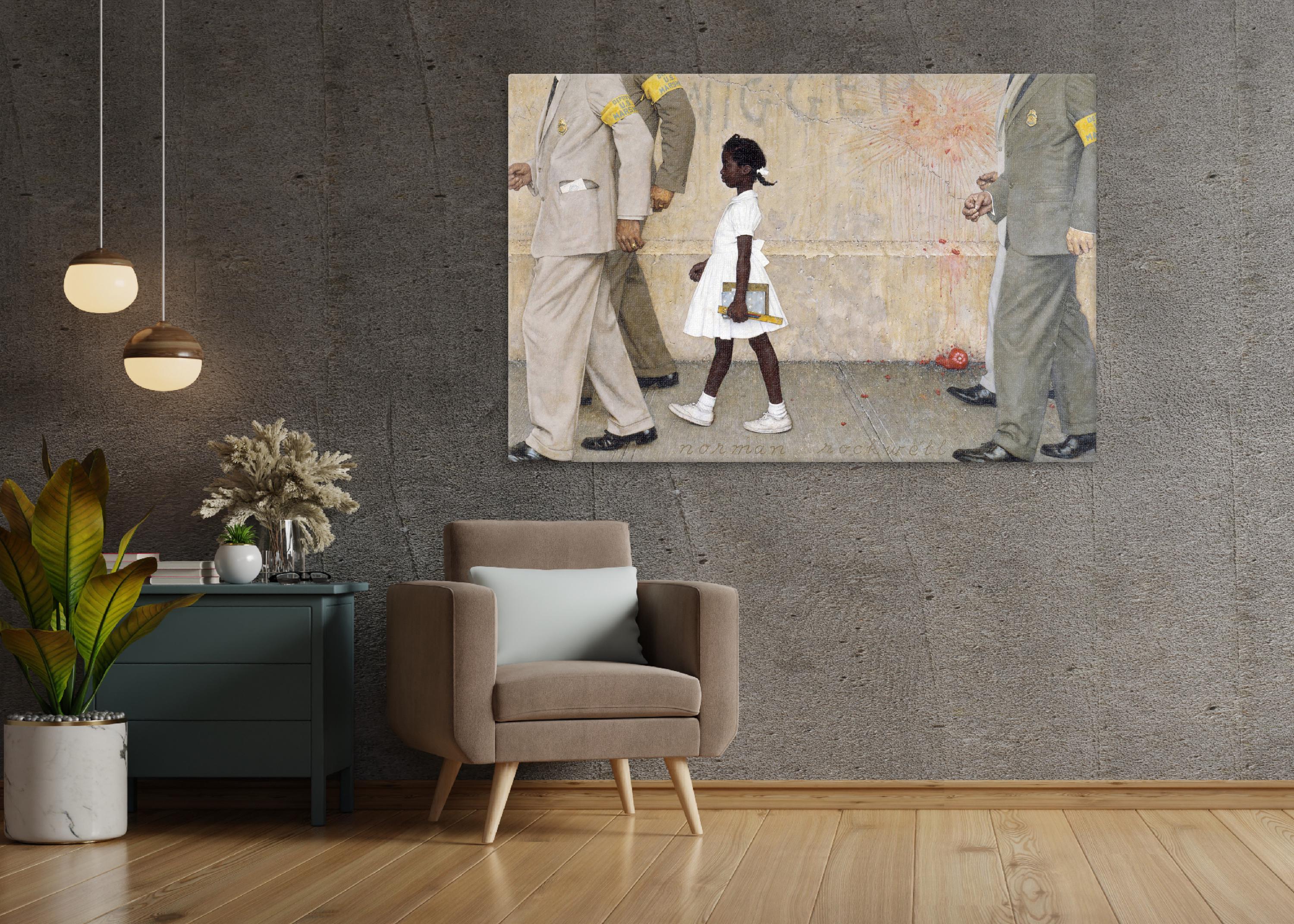 Human Rights Fine Art Canva - Canva of Ruby Bridges Artwork - Rockwell ...