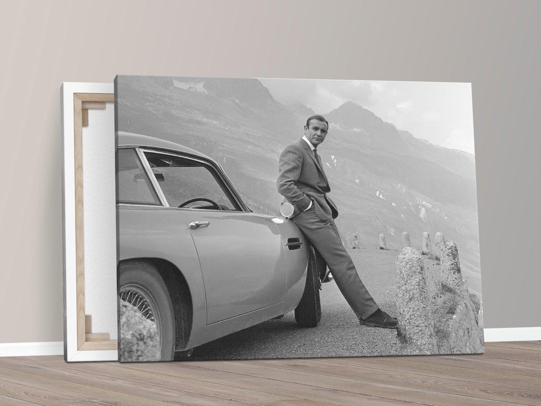 Fine Art Canva of James Bond | 007 Canva | Goldfinger, Sean Connery as ...