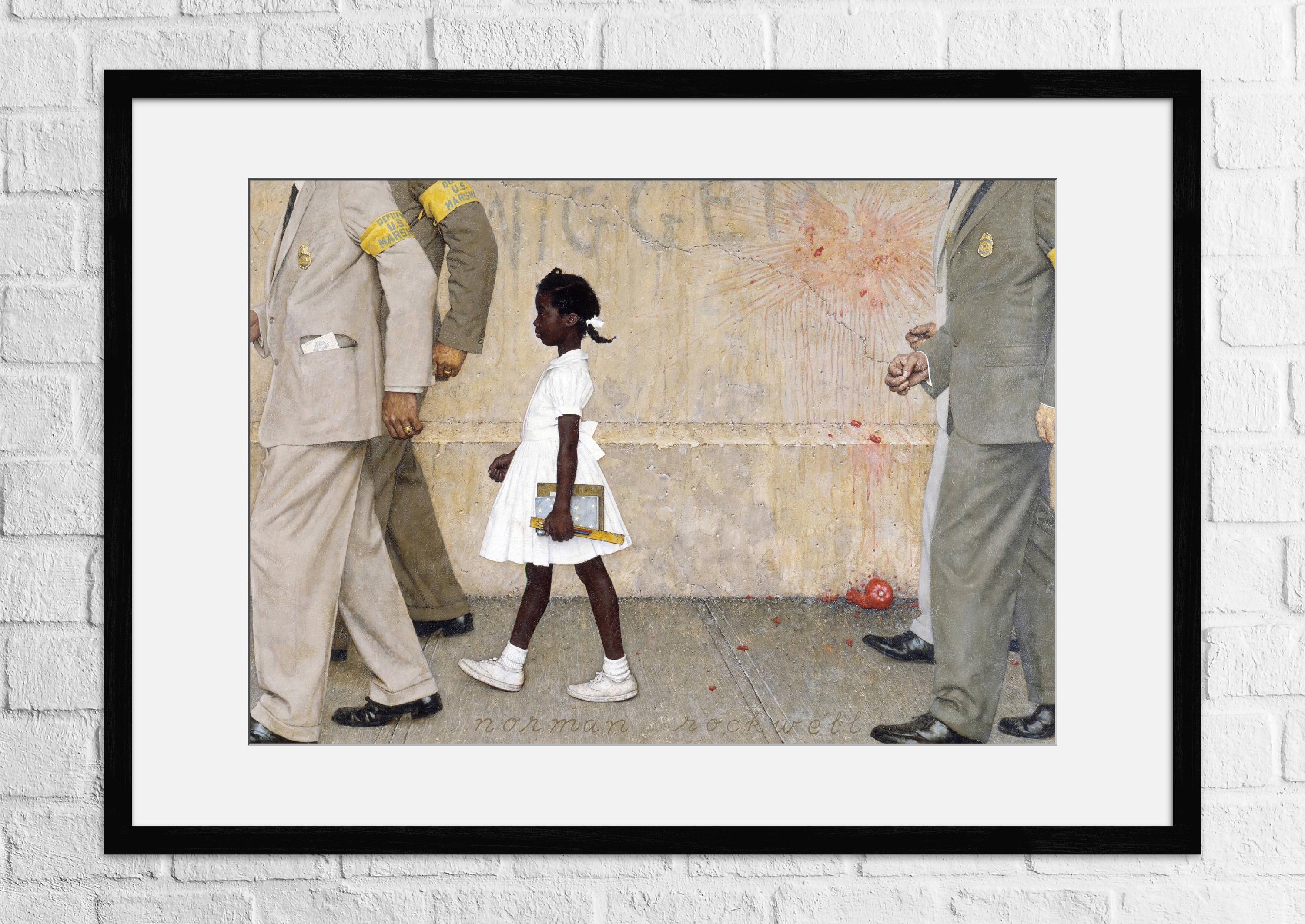 Rockwell Painting of Ruby Bridges Fine Art Photo | Mounted & Framed ...