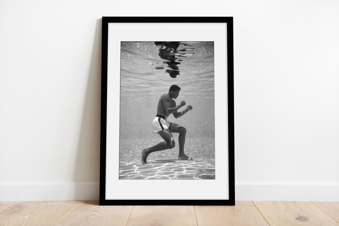 Fine Art Photo of ALI UNDERWATER, 1961. Muhammad Ali, Boxer, Boxing ...