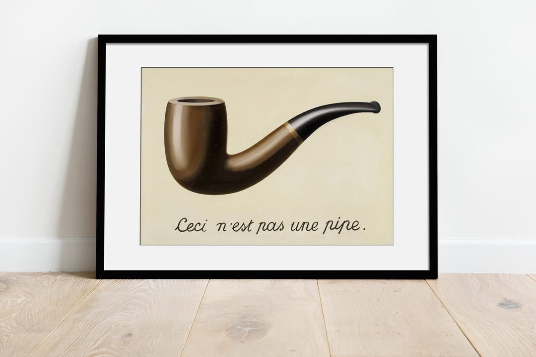 Fine Art Photo of René Magritte Artwork This is Not a Pipe by René ...