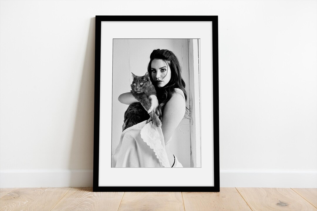 Fine Art Photo of Lana Del Rey With Cat Lana Del Rey Print Lana Del Rey ...