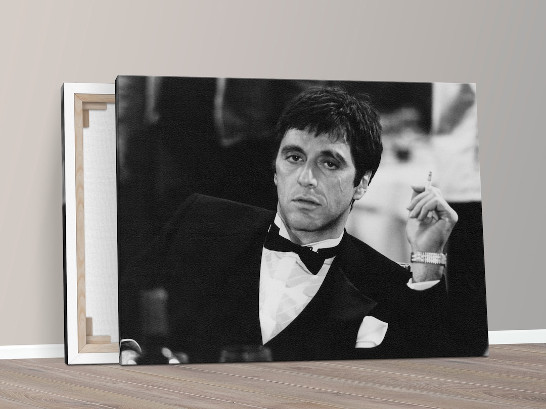 Canva of Al Pacino Scarface Canva Al Pacino Framed or Rolled Canva - Etsy