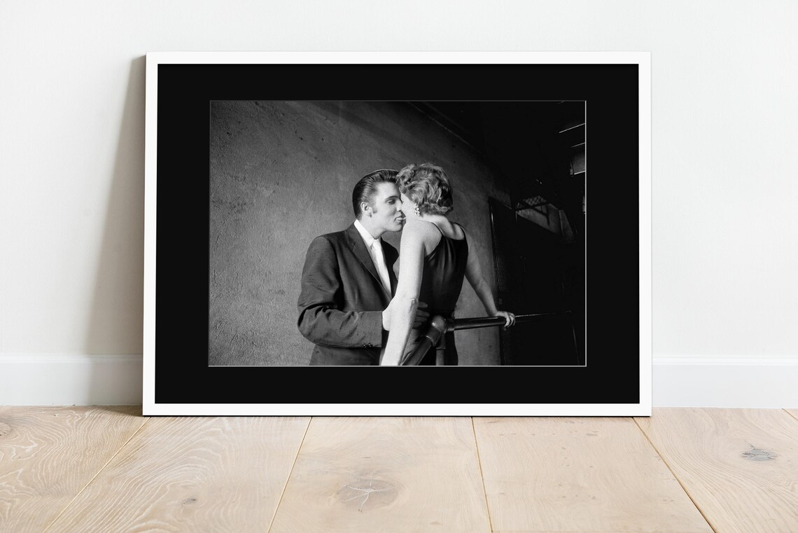 Fine Art Photo of Elvis Presley, Elvis Presley Kissing Blonde Women ...