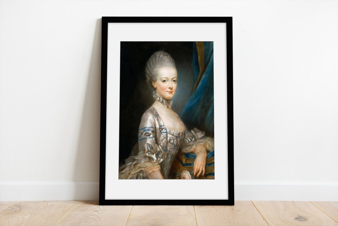Marie Antoinette Passepartout Frame Framed Print With Matboard - Etsy