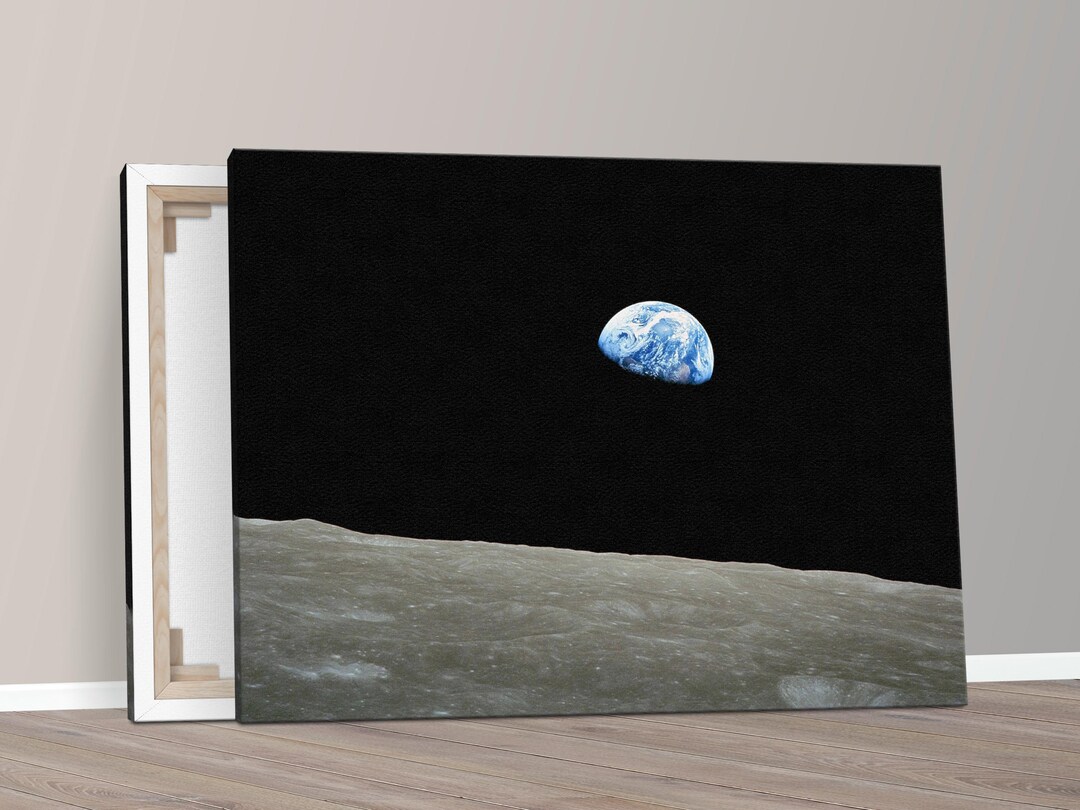Apollo 8 Fine Art Canva | Earthrise Canva | Earth From the Moon | Earth ...