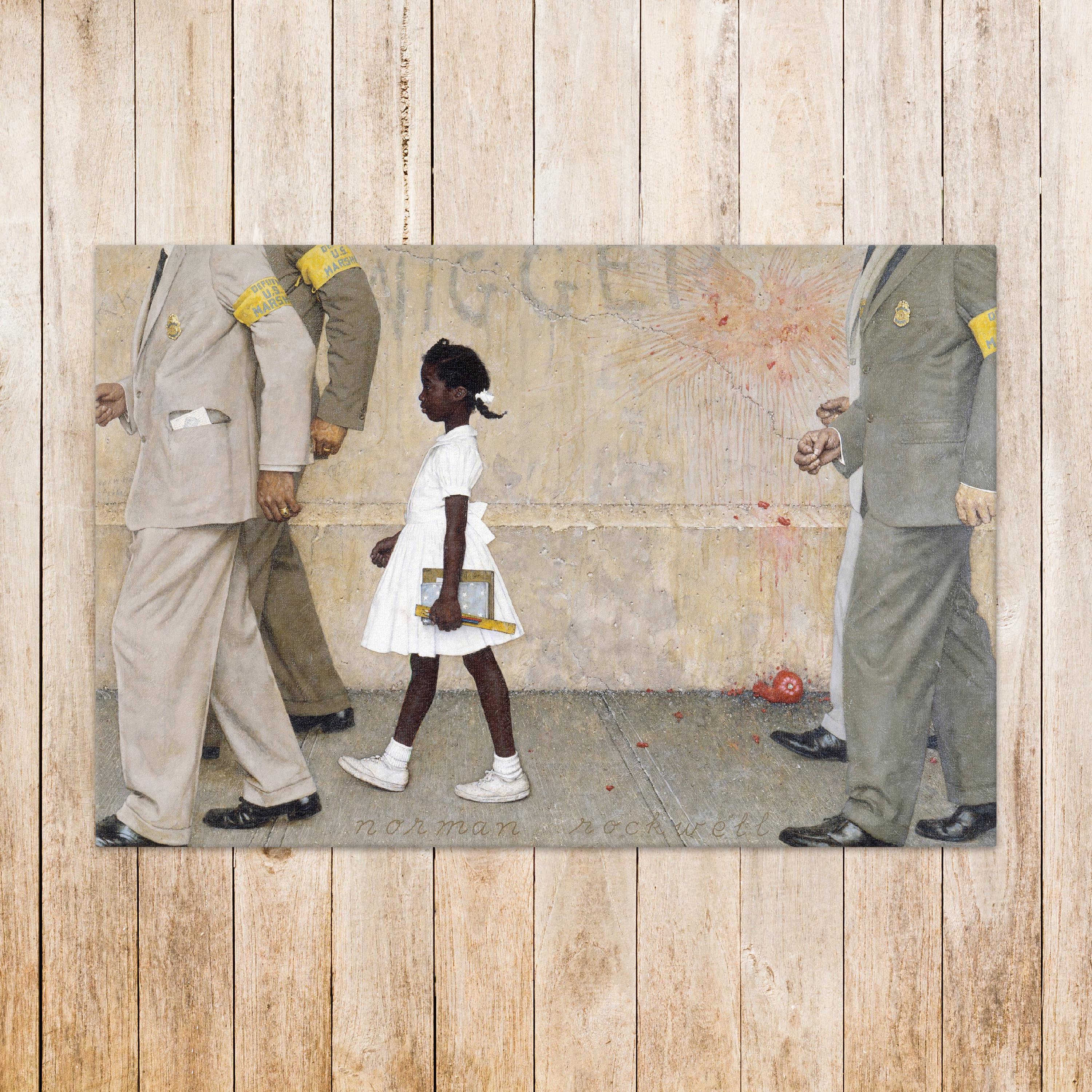 Human Rights Fine Art Canva - Canva of Ruby Bridges Artwork - Rockwell ...