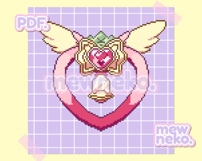 Tokyo Mew Mew Strawberry Bell PDF DIGITAL Cross Stitch Pattern old ...