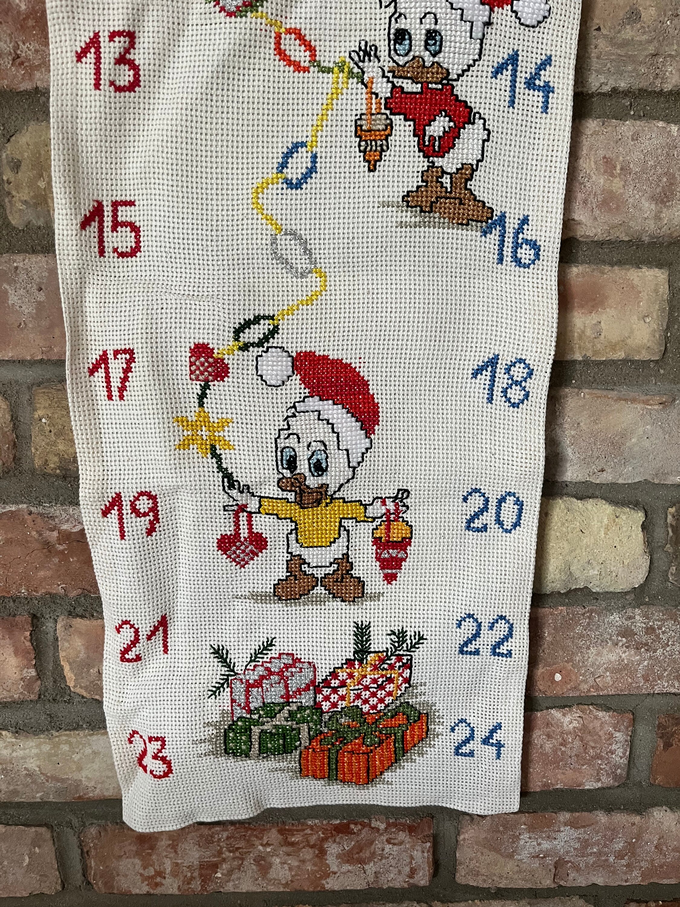Vintage Disney Donald Duck Needlework Advent Calendar Rare - Etsy