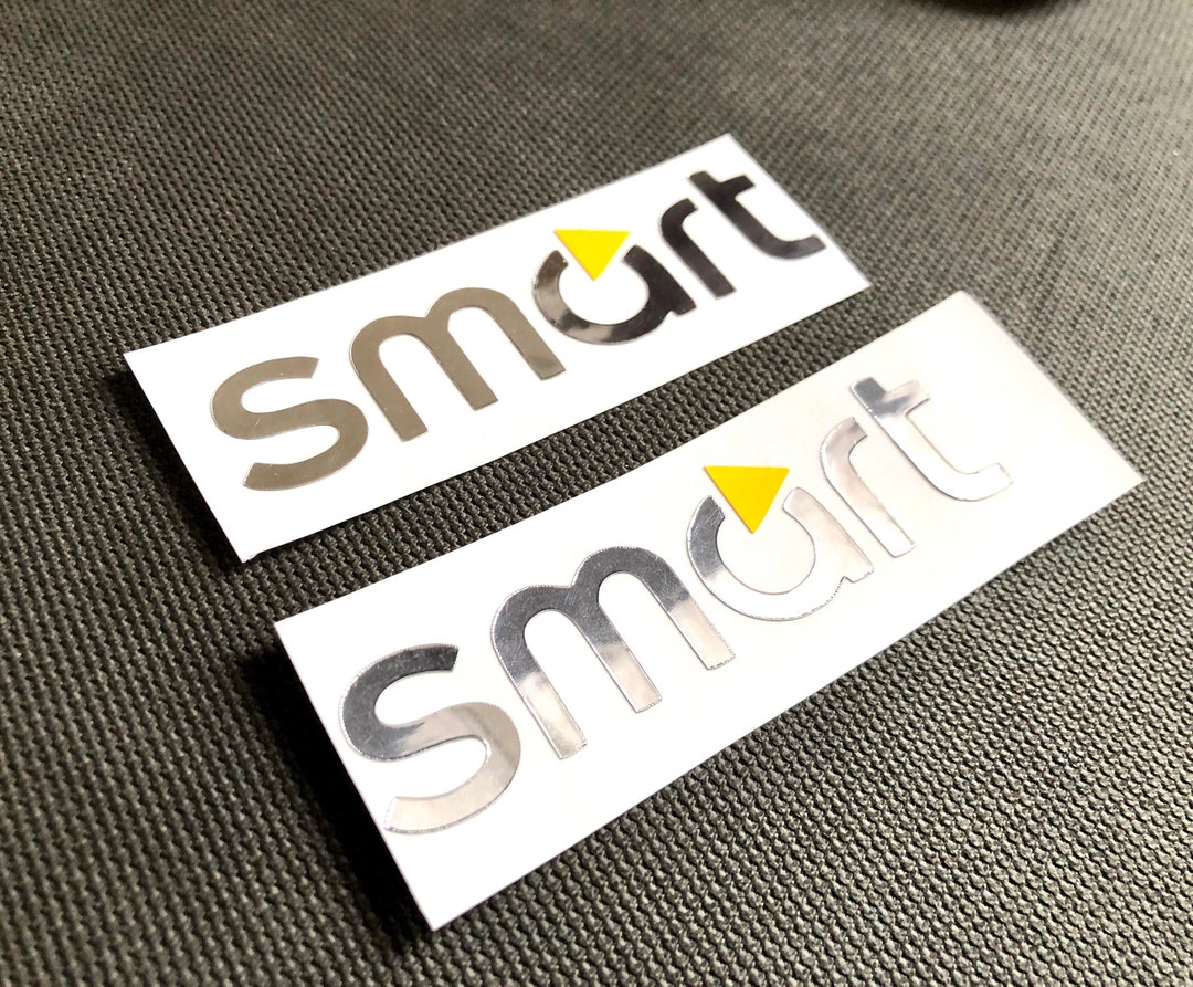 Smart Logo Die-cut Set Stickers Chroom De Luxe,free Shipping - Etsy